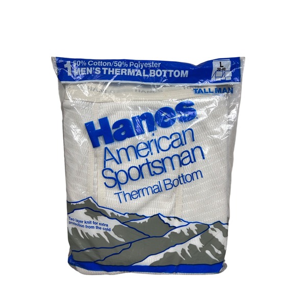 Hanes | Underwear & Socks | Vintage 987 Hanes Thermal Bottoms Tall Man ...